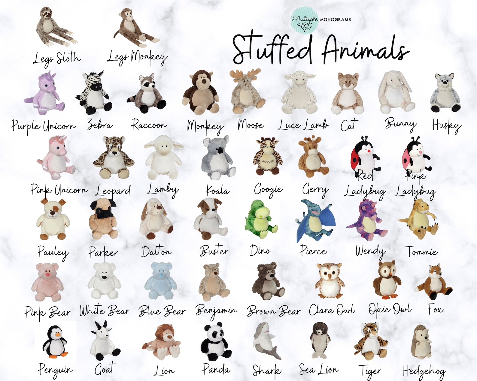 Personalized Stuffed Animal Completely Customizable Baby - Etsy