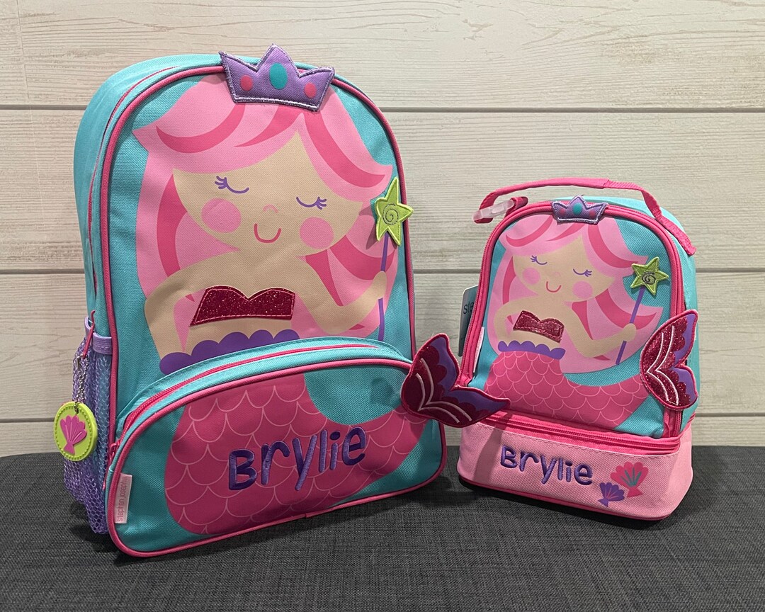 Children's Backpack and Lunchpal Set With Embroidery Personalization - Etsy