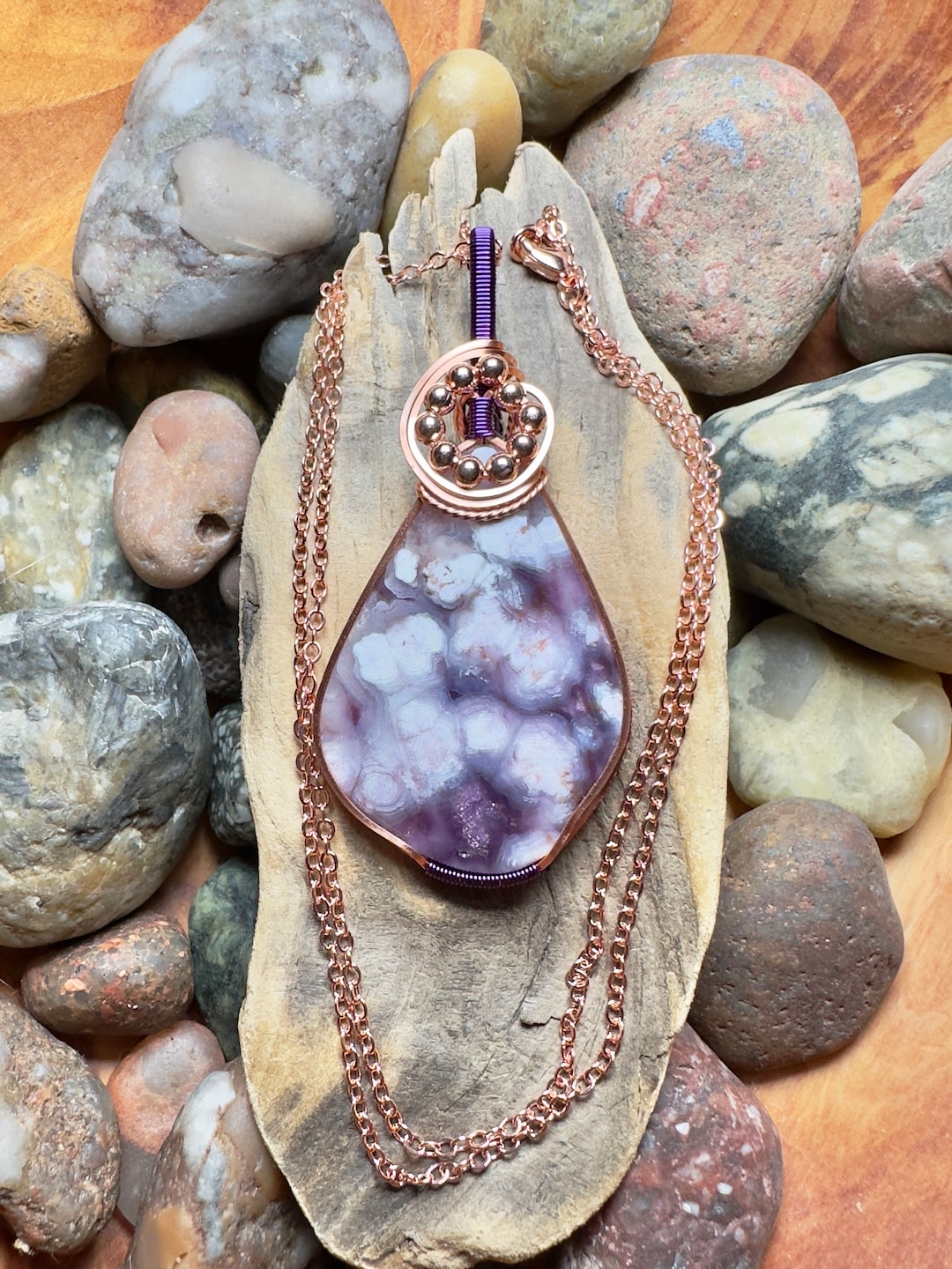 Luna Agate Pendant - Etsy