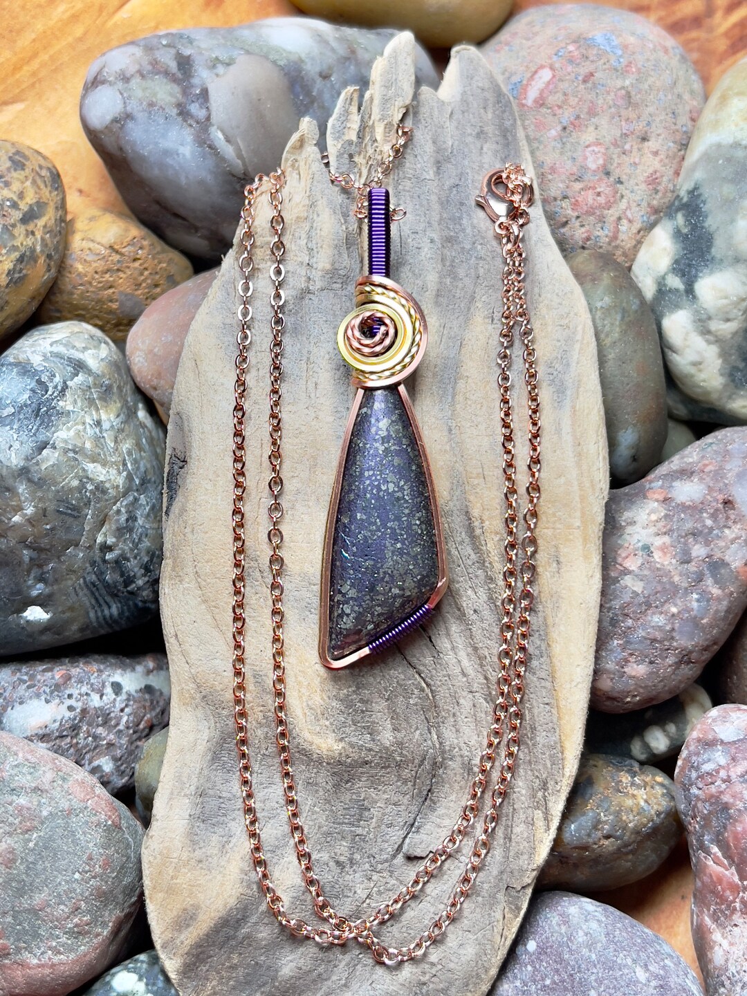 Montana Bornite/peacock Ore Pendant - Etsy