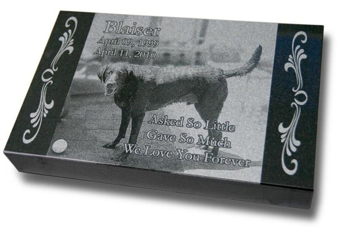Dog Grave Marker, Dog Headstone, Dog Tombstone, Dog Gravestone (XX ...