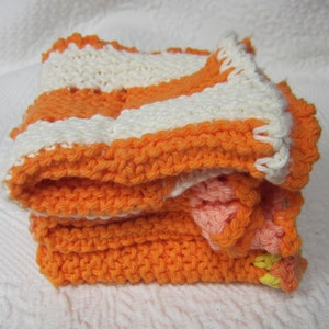Knit,dishclothwashcloth,dish Rag,wash Rag,set of Three,cotton,houseware ...