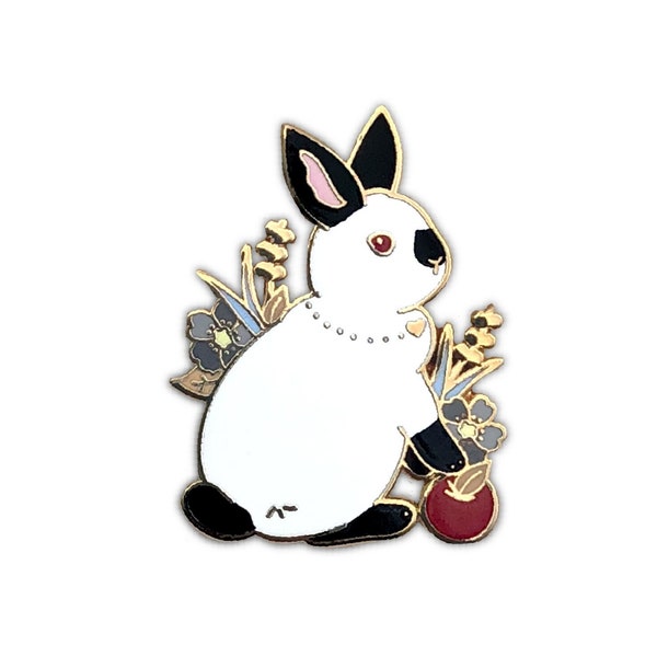 Rabbit Pin - Etsy