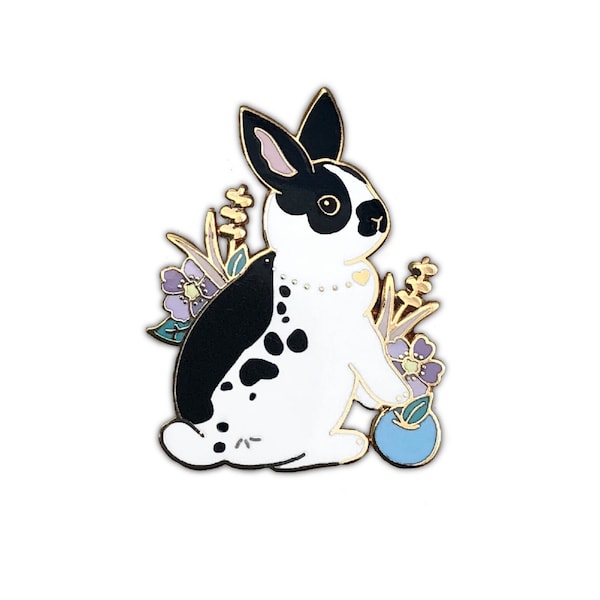 Rabbit Pin - Etsy