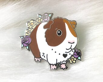 Bluberry and Guinea Pig Enamel Pin - Etsy