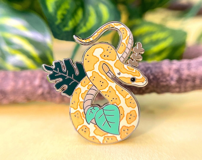 Snake Enamel Pin - Brazilian Rainbow Boa Pin, Rainbow Metal Pin ...