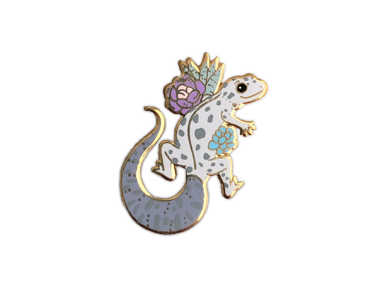 Grey Spotted Gecko Pin Gecko Pin Enamel Pins Enamel Pin - Etsy