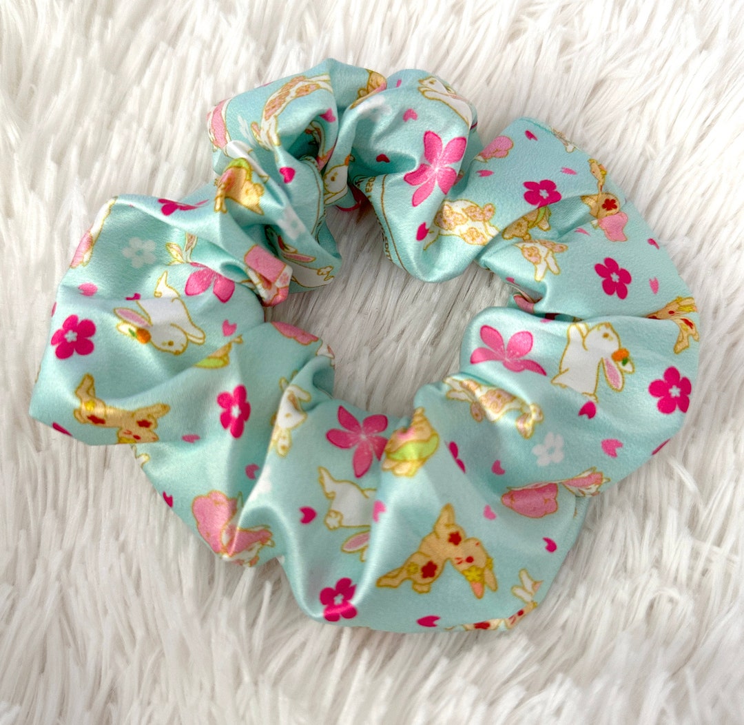 Leaping Rabbit Satin Scrunchie, Year of the Rabbit, Chinese Zodiac ...