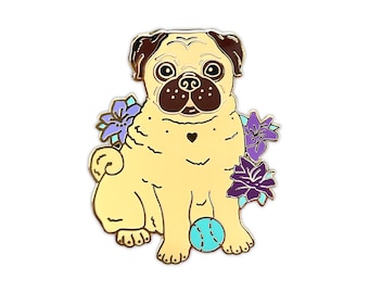 Pug Dog Pin - Etsy