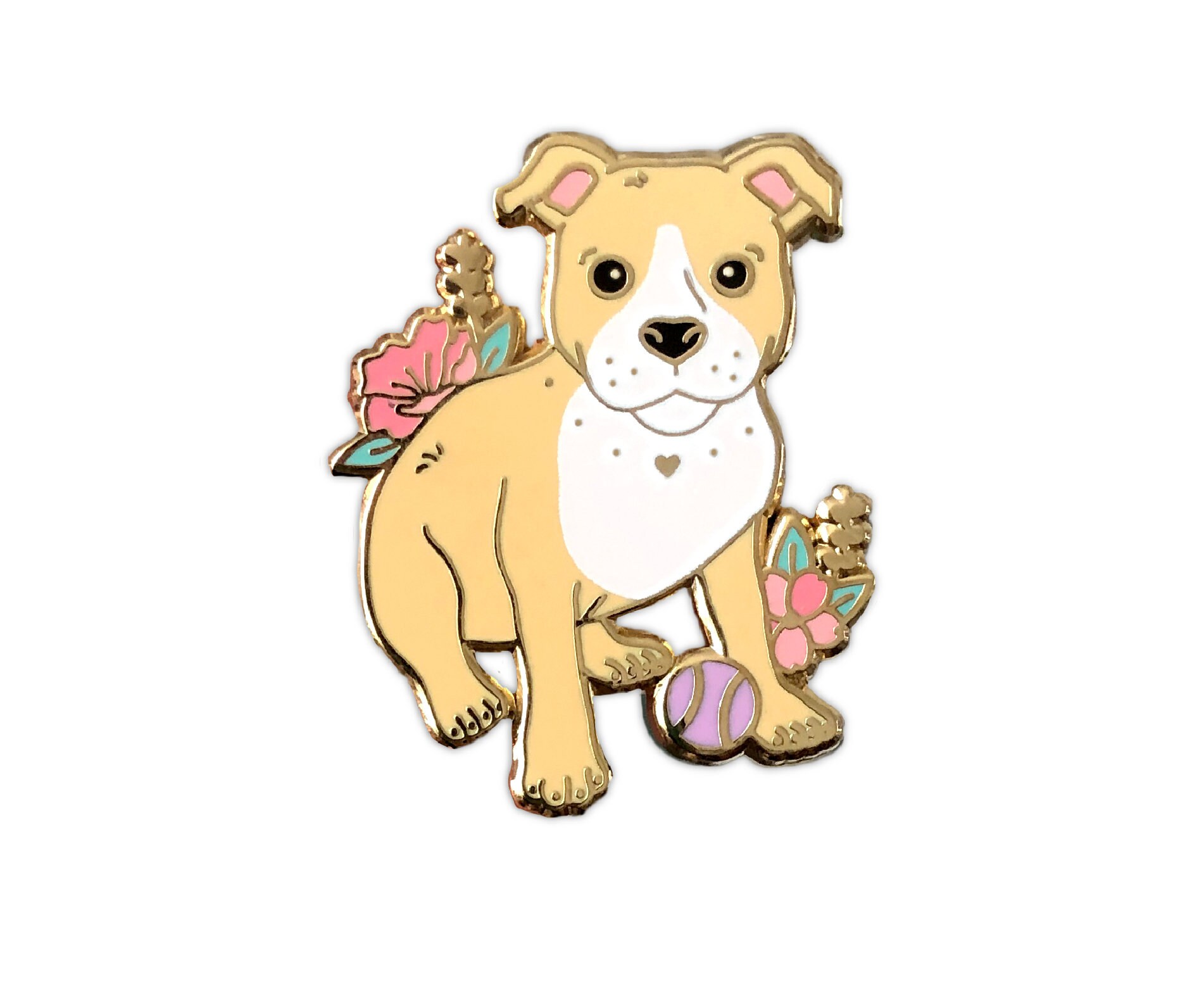 Tan Pit Bull Enamel Pin Enamel Pin Pit Bull Dog Pin Dog | Etsy