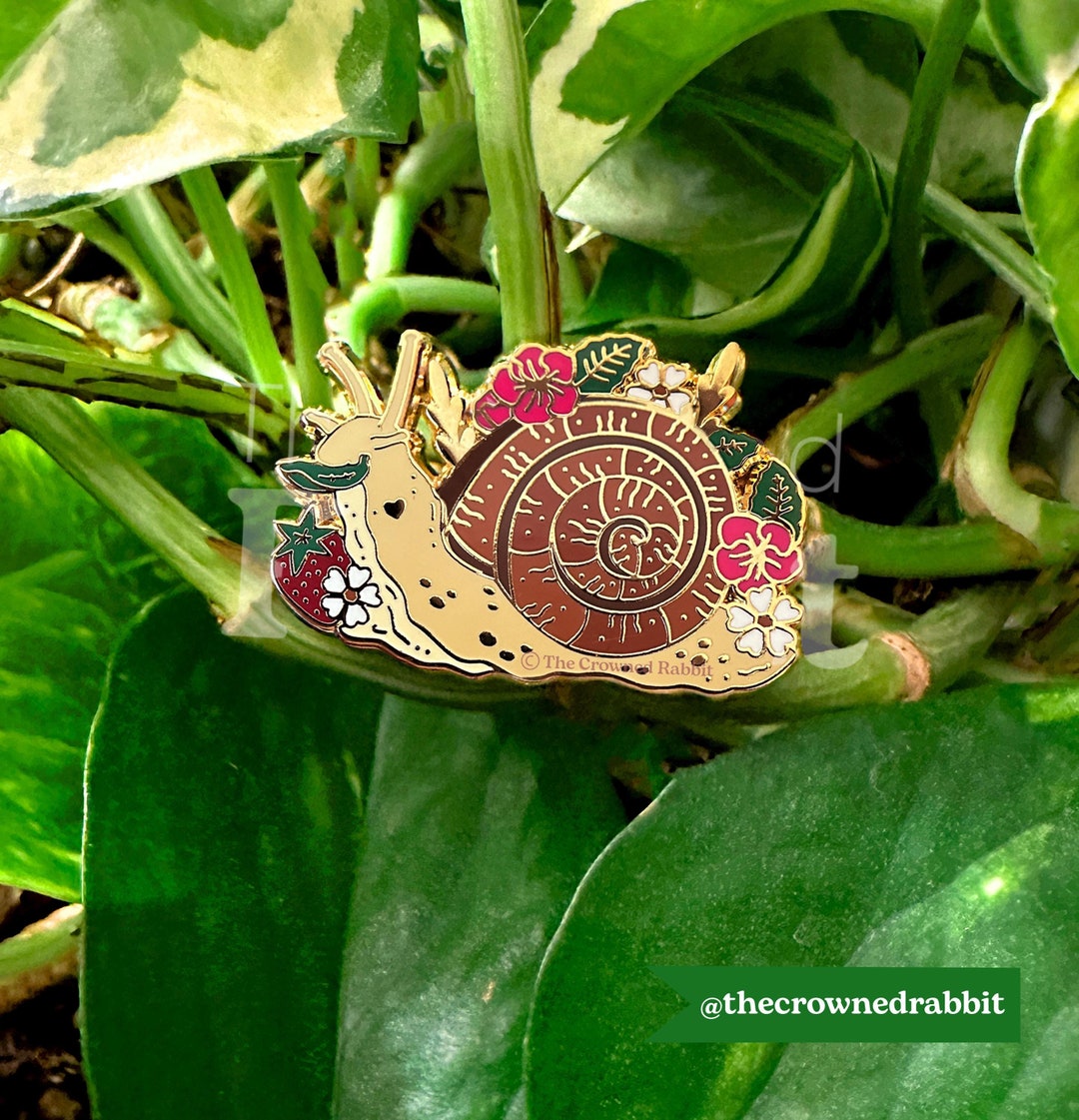 Snail Enamel Pin, Garden Snail Enamel Pins, Snails, Pet Snail, Gift for ...