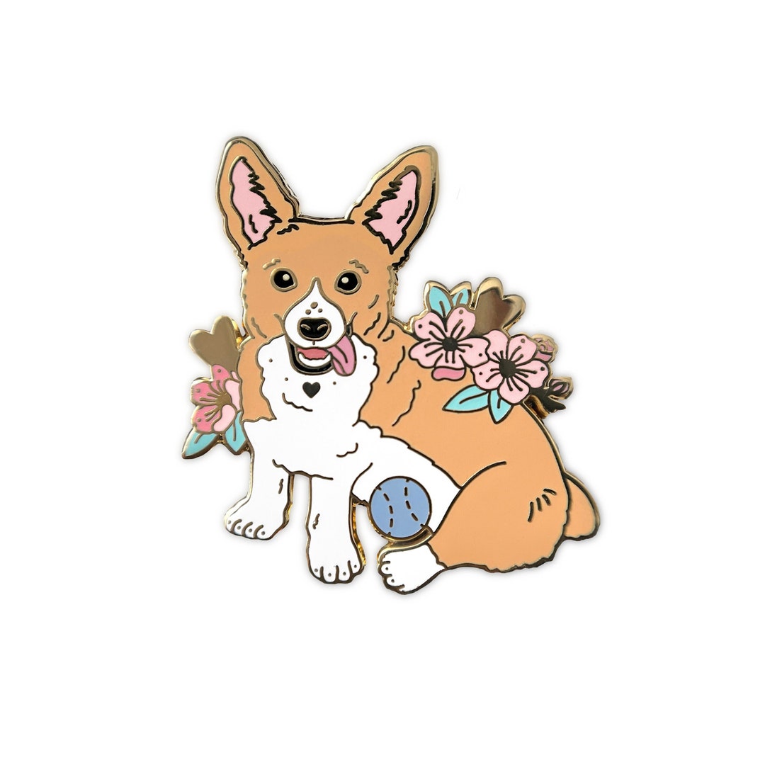 Corgi Enamel Pin, Enamel Pin, Corgi, Pembroke Welsh Corgi, Dog Pin, Dog ...