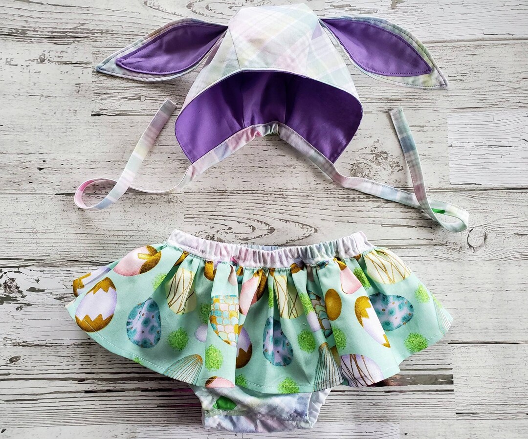 Easter Bonnet - Diaper Cover- Ready to Ship 6M - Photo Prop- Toddler ...