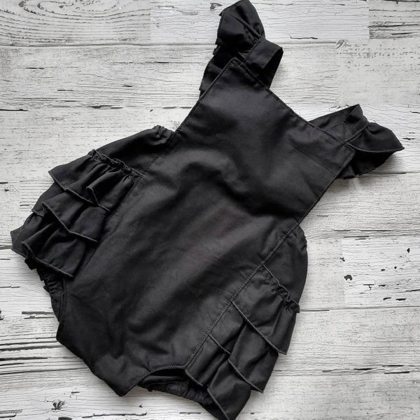 Toddler Black Romper