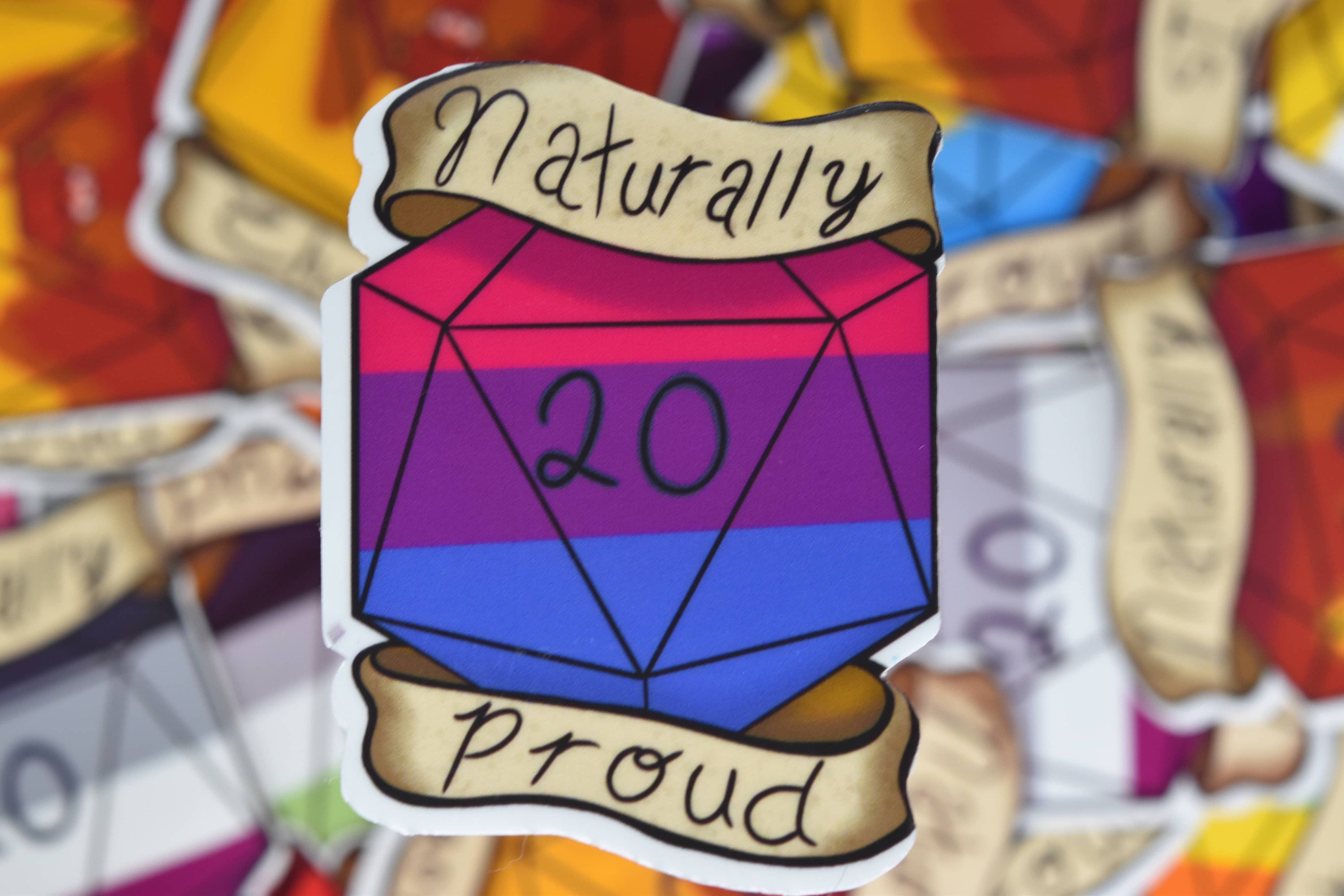 Naturally Pridefull D20 Vinyl Sticker - Etsy