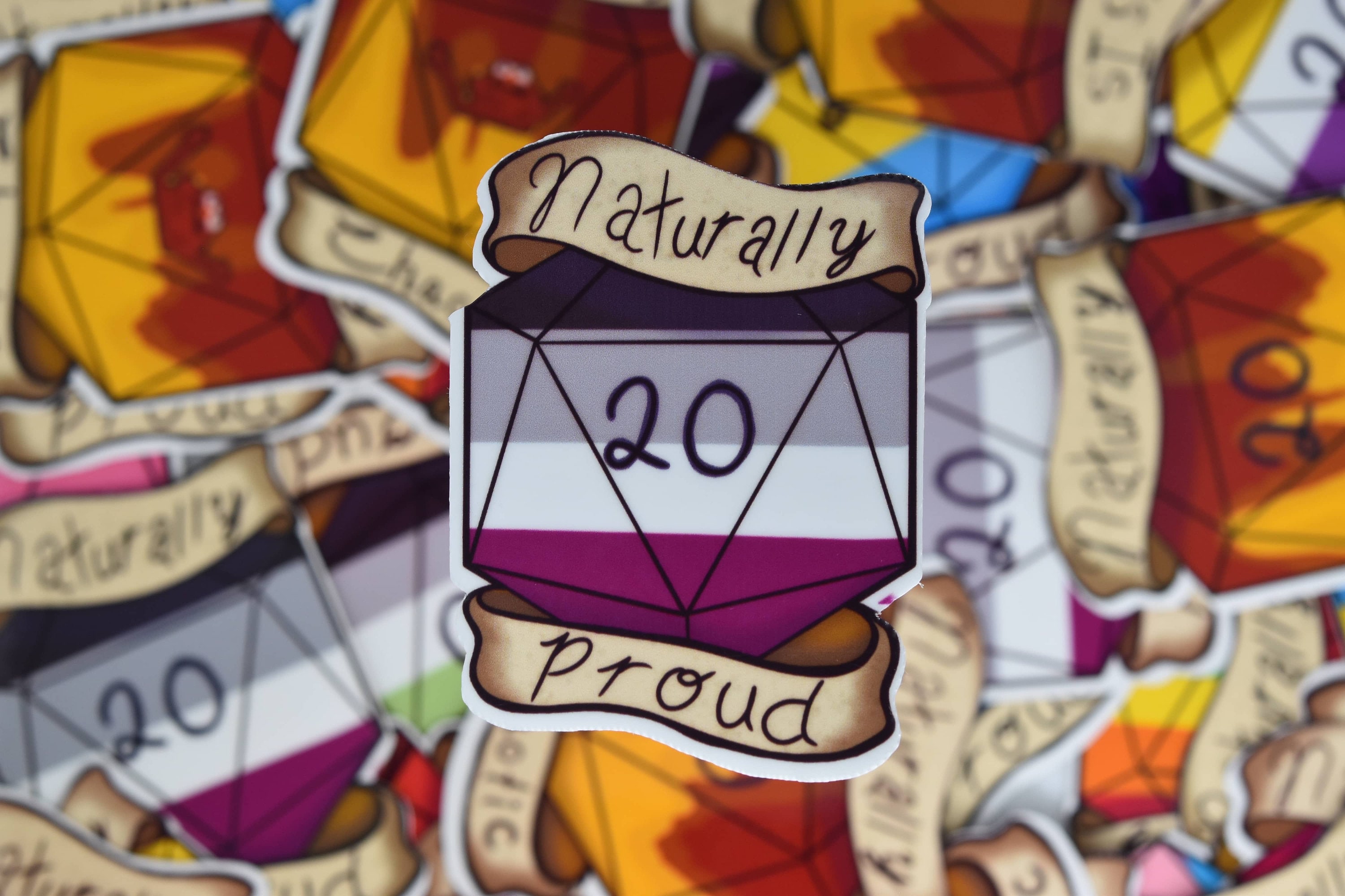 Naturally Pridefull D20 Vinyl Sticker - Etsy