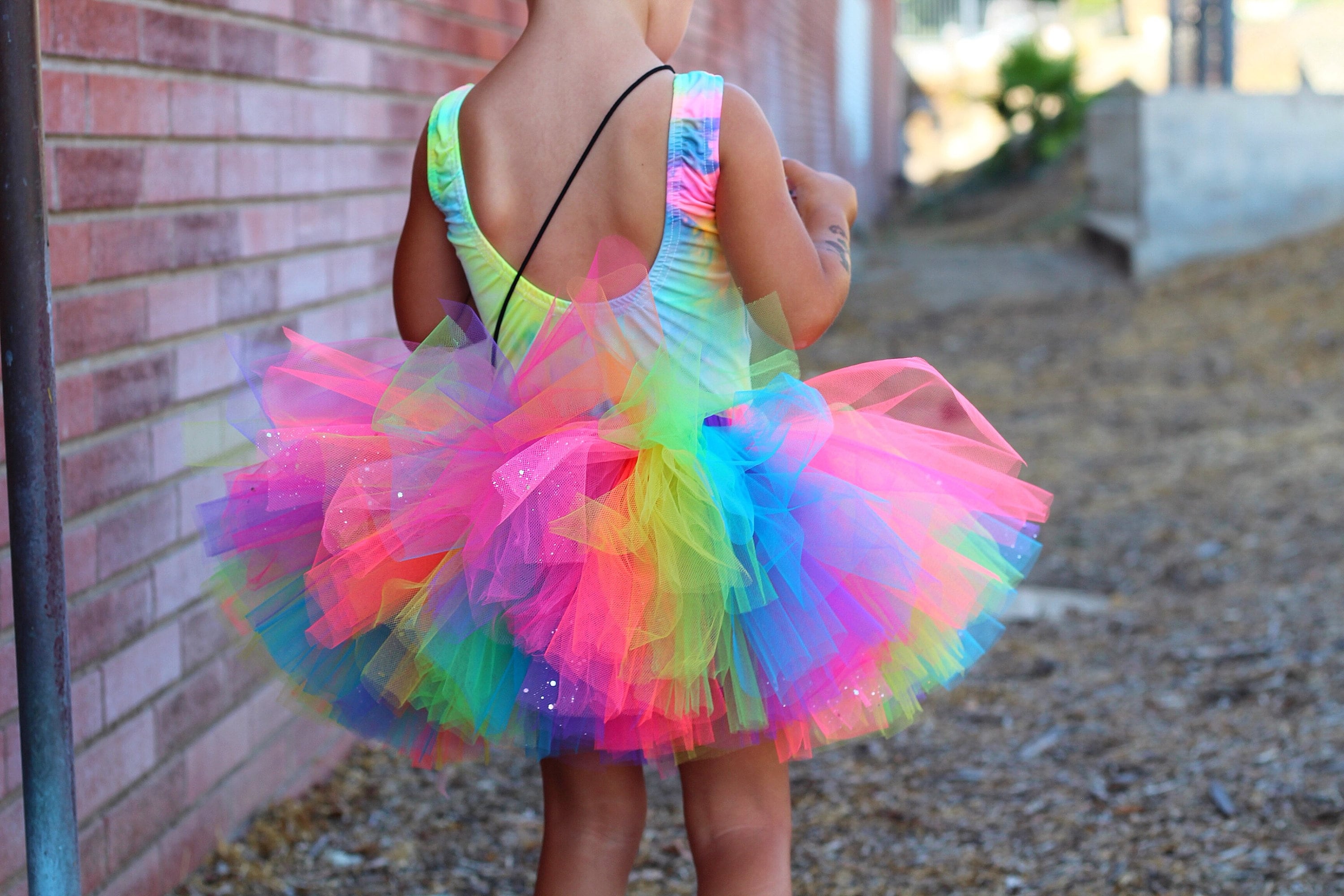 NEON Rainbow Tutu Colorful Tutu Birthday Tutu Rainbow | Etsy