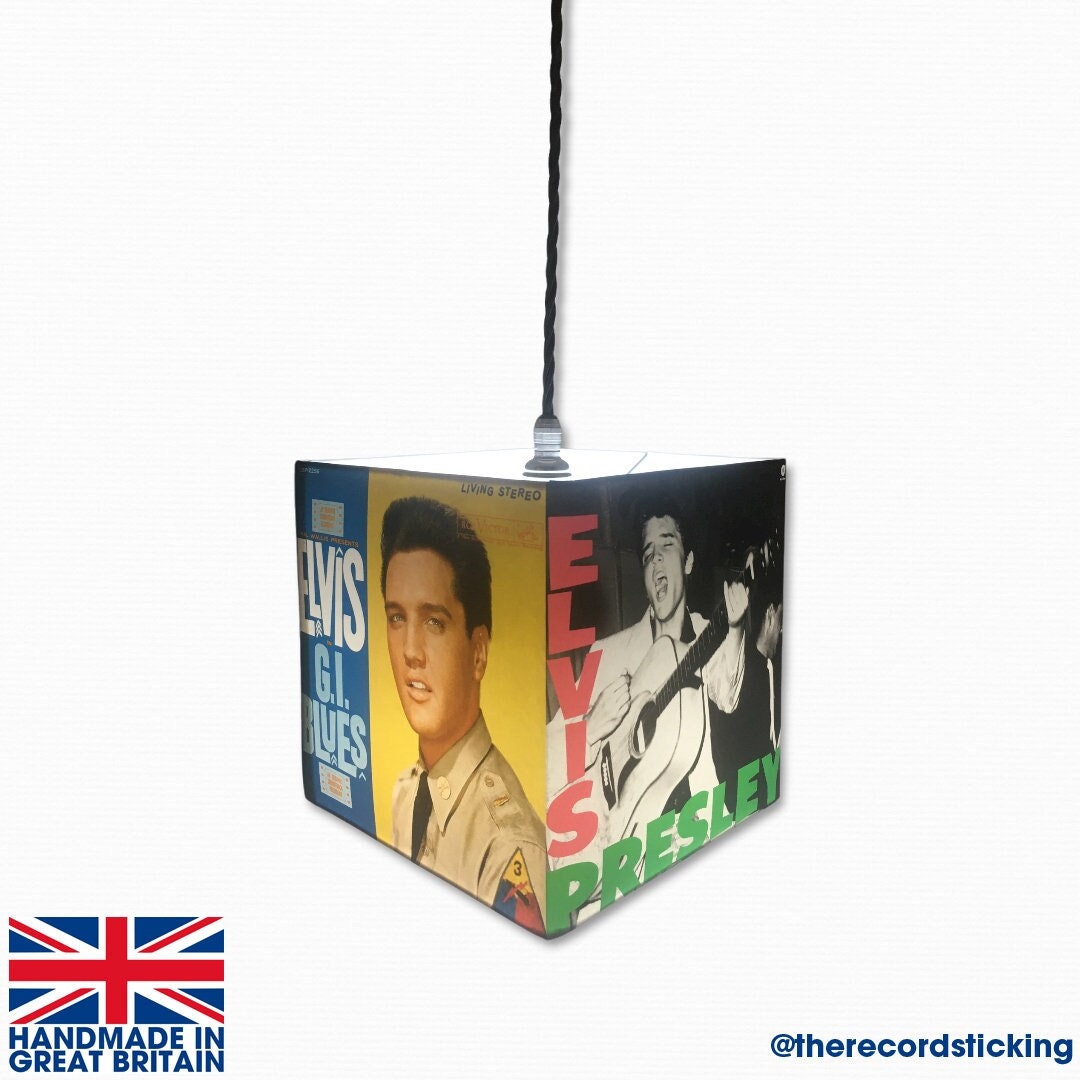 Handmade Elvis Presley Lamp or Ceiling Shade 20x20cm Artwork, Canvas - Etsy
