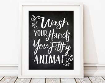 Farm Animal Bathroom Decor Farmhouse Cow Goat Pig Alpaca in - Etsy