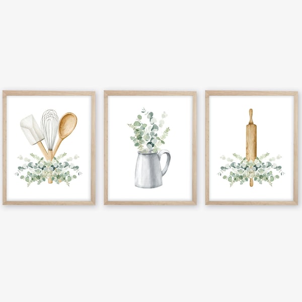 Watercolor Kitchen Art - Etsy