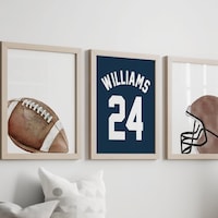 Football Life Lessons Canvas Poster, Inspirational Sports Quote ...