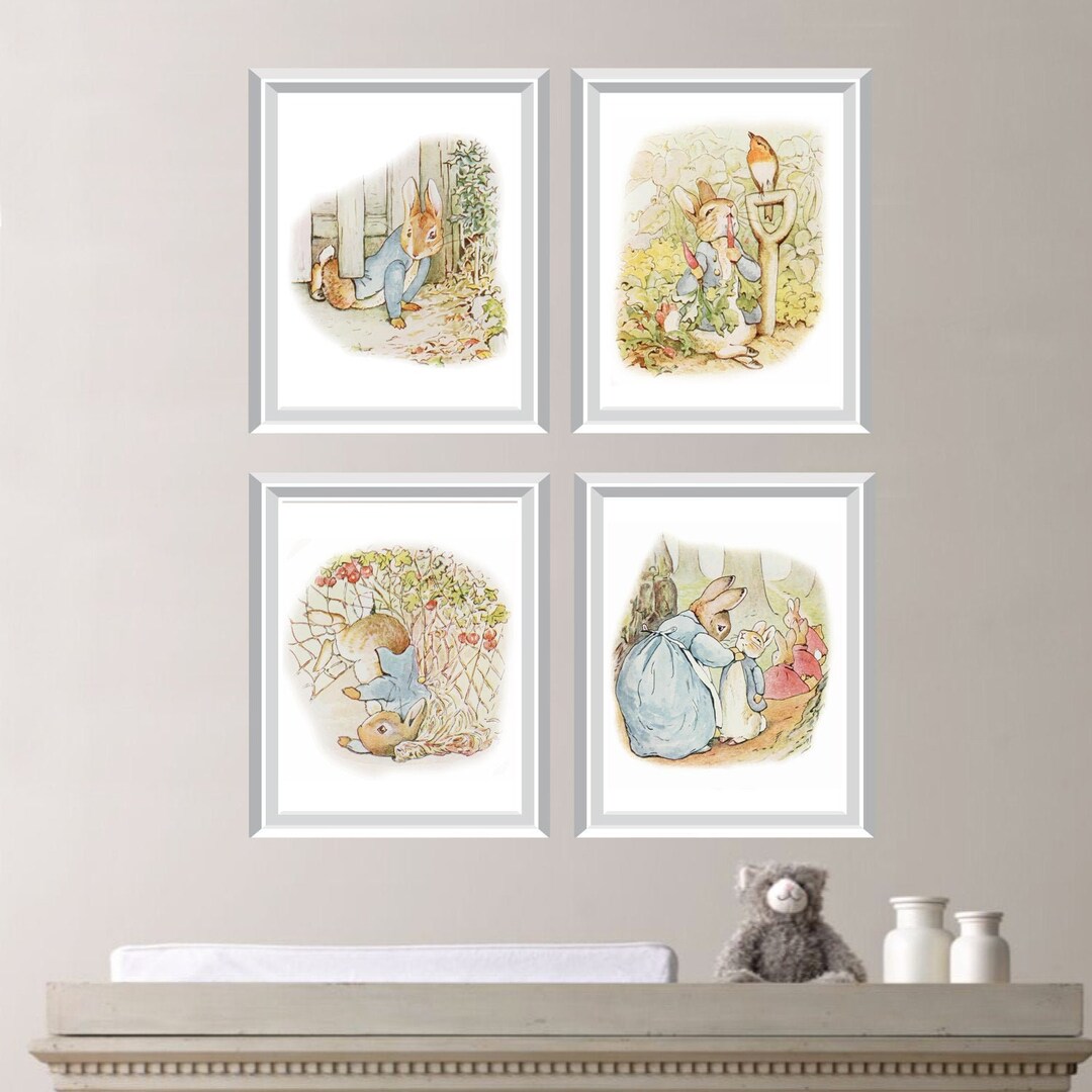 Beatrix Potter Peter Rabbit Prints. Beatrix Potter Nursery Decor ...