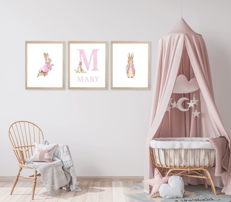 Watercolor Peter Rabbit Nursery Prints Girl Girl Peter Rabbit - Etsy