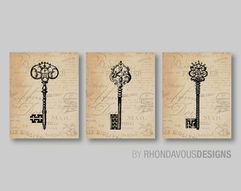 Skeleton Key Wall Decor - Etsy