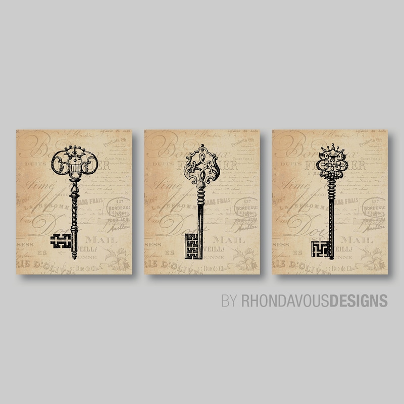 Skeleton Key Art - Etsy