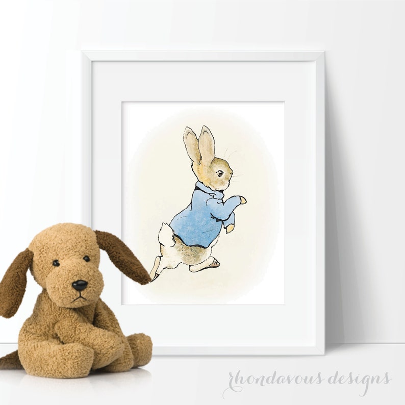 Beatrix Potter Peter Rabbit Print Single Nursery. Baby. | Etsy