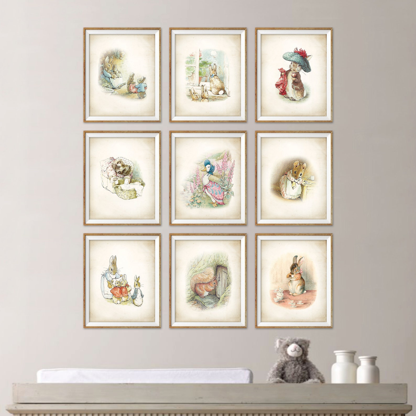 Beatrix Potter Nursery Art. Beatrix Potter Characters. Beatrix - Etsy