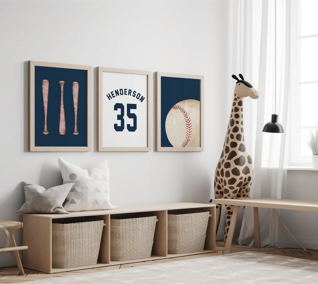 Baseball Nursery Prints, Baseball Prints, Boy Nursery Wall Art Prints ...