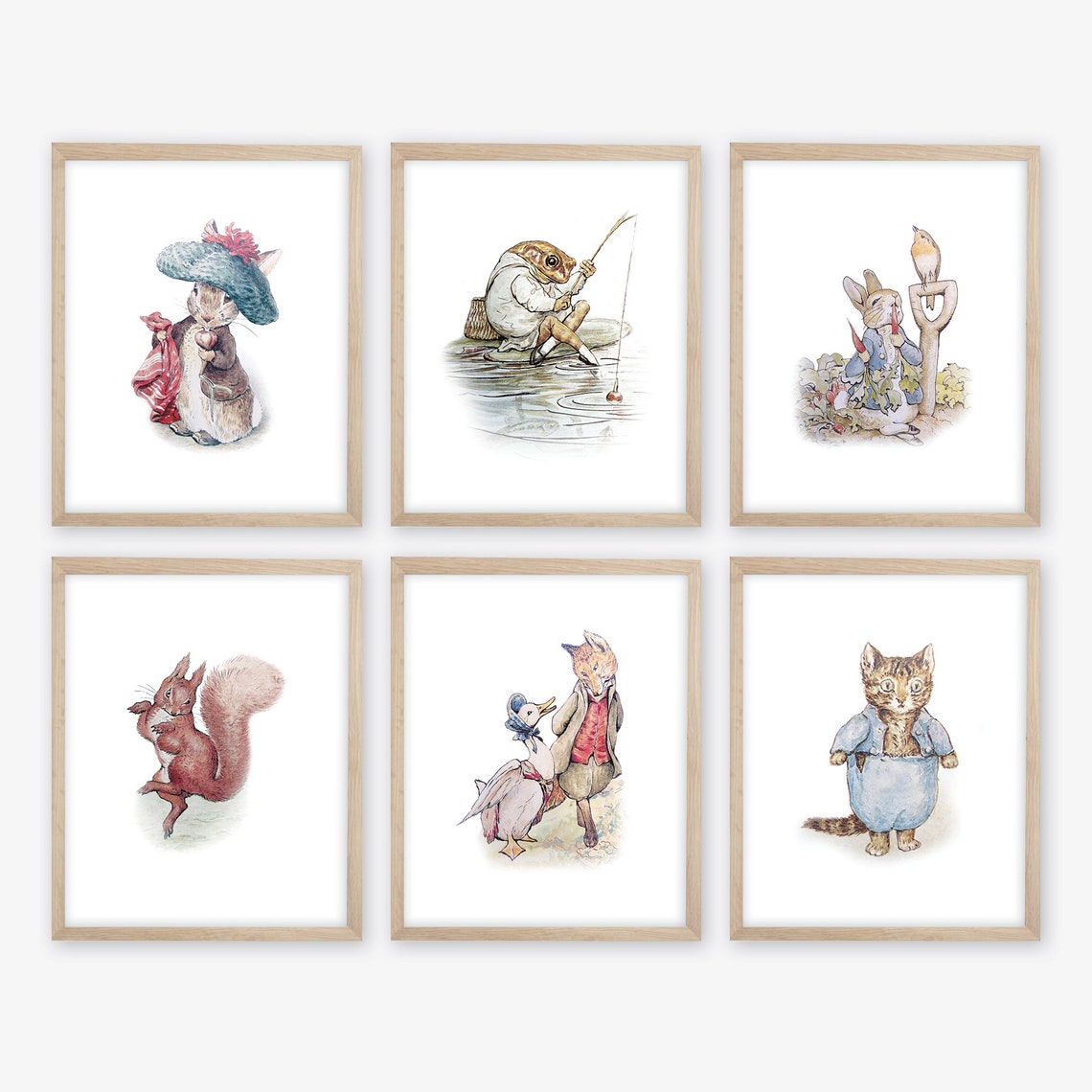 Beatrix Potter Nursery Art Prints. Beatrix Potter Character ...