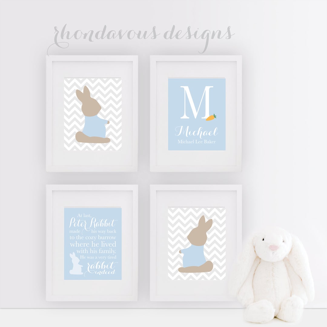 Peter Rabbit Nursery Decor - Peter Rabbit Bedroom Art - Peter Rabbit ...