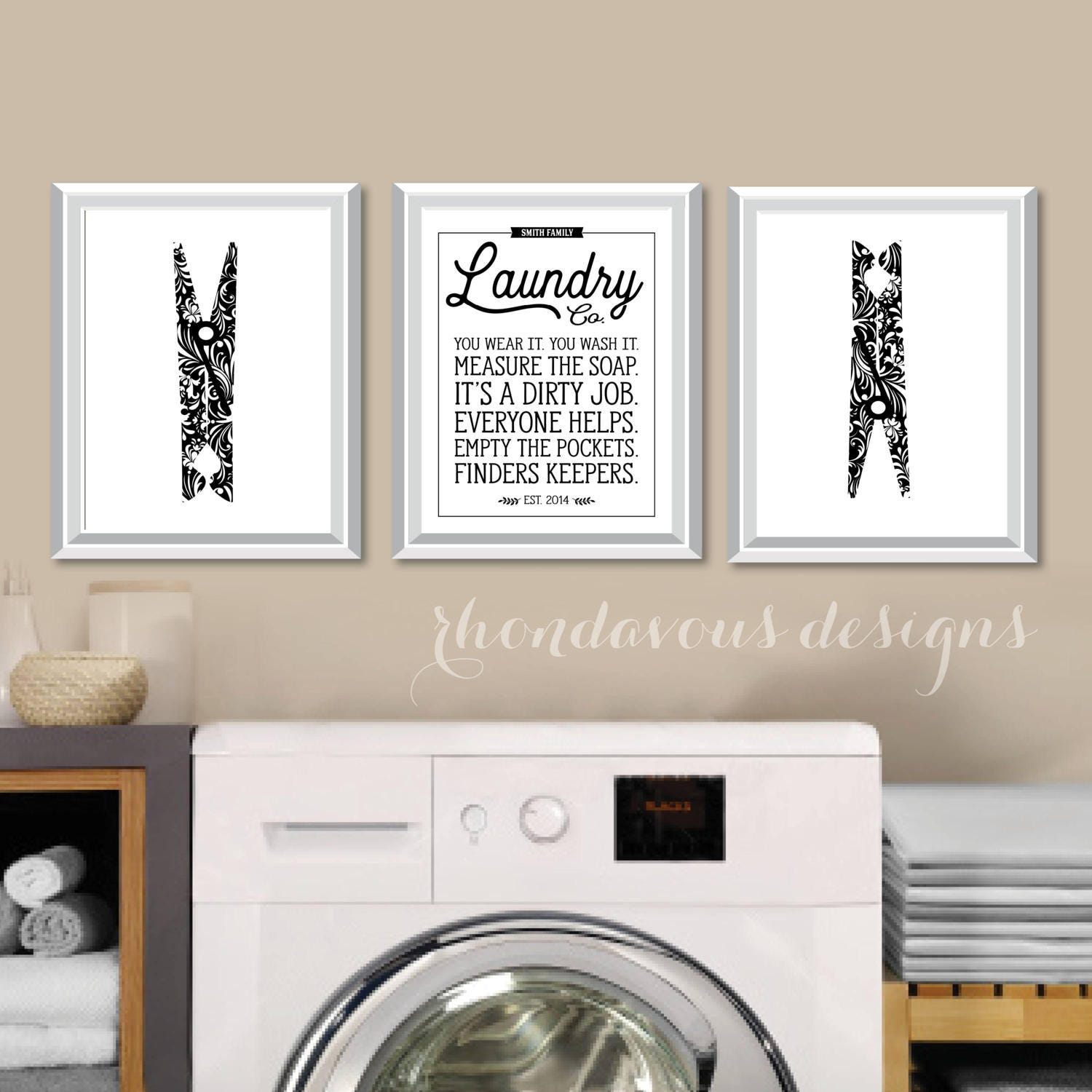 Wall Décor Laundry Today Laundry Room Decor Laundry Printable *INSTANT ...
