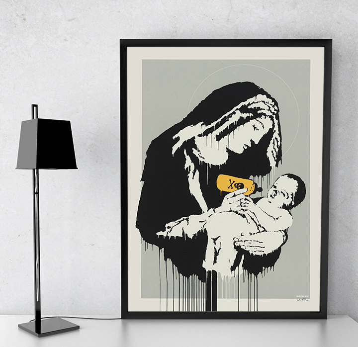 Banksy the Virgin Mary Street Art Photo / Poster / Print A4 - Etsy UK