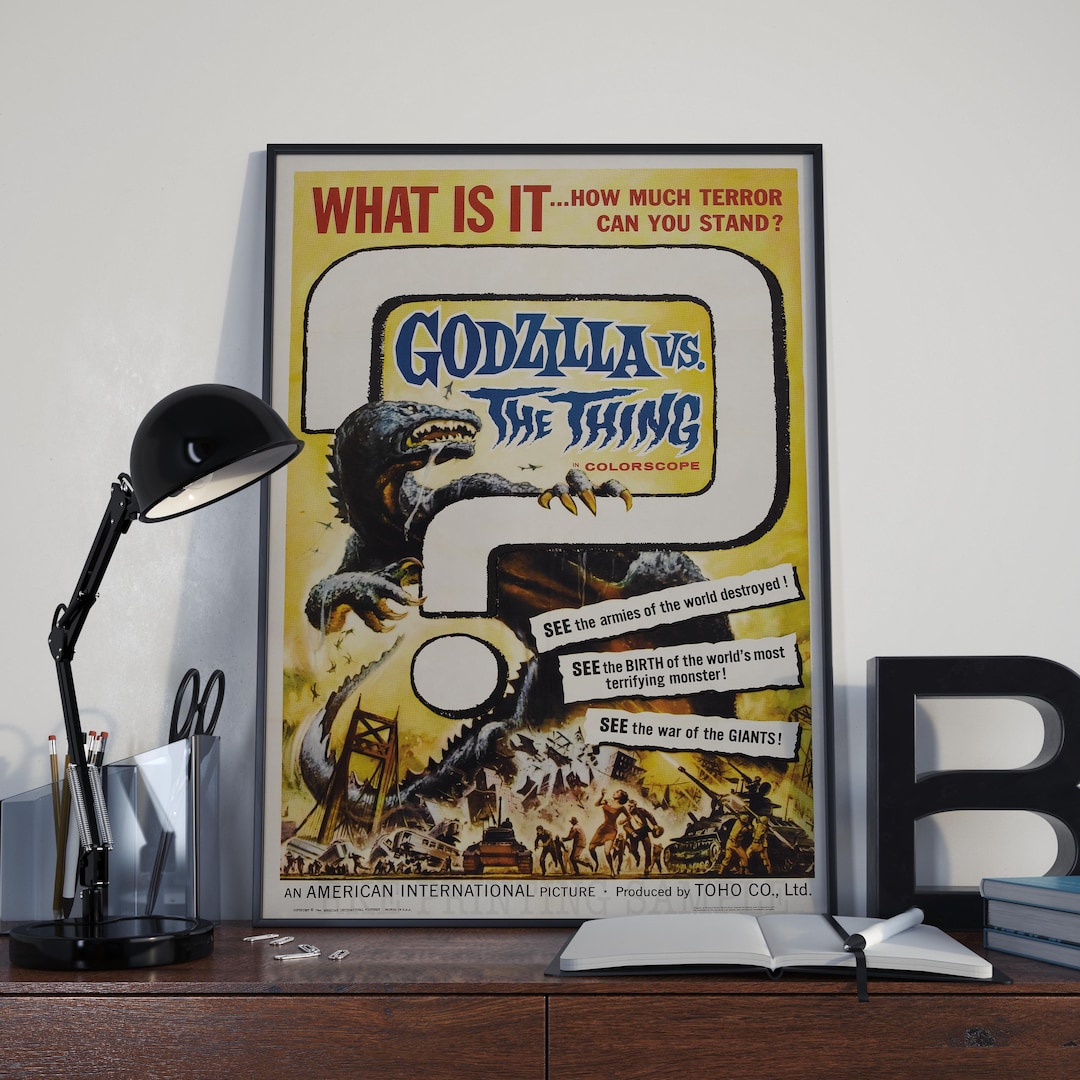 Vintage Godzilla Vs the Thing Mothra Poster Classic 1964 Japanese ...