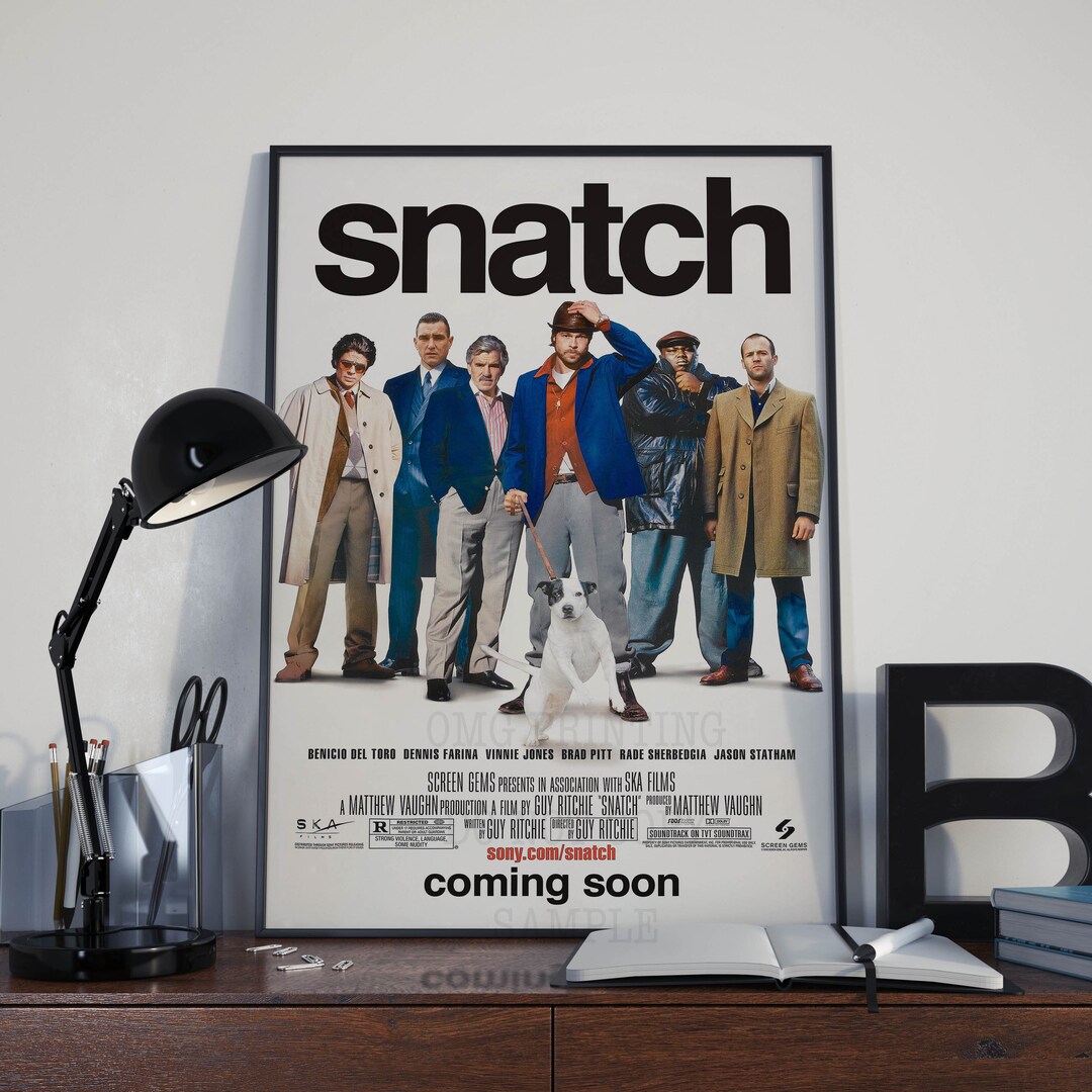 Snatch Movie Poster , Guy Richie Gangster Crime Film , Cinema Room ...