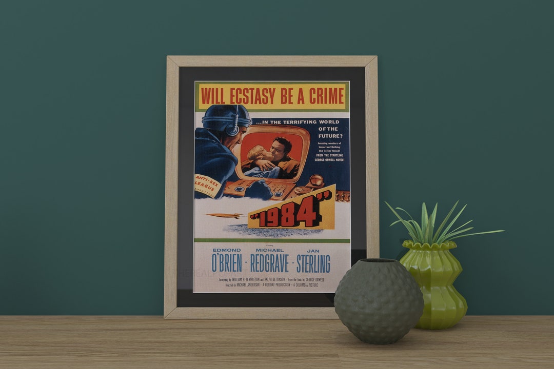 Vintage George Orwells 1984 Movie Poster , Iconic Film Print for Retro ...