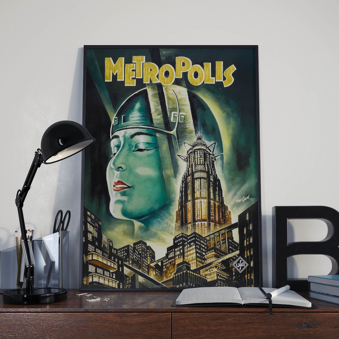 Vintage Metropolis Movie Poster - 1926 - Classic Cinema Prints for ...