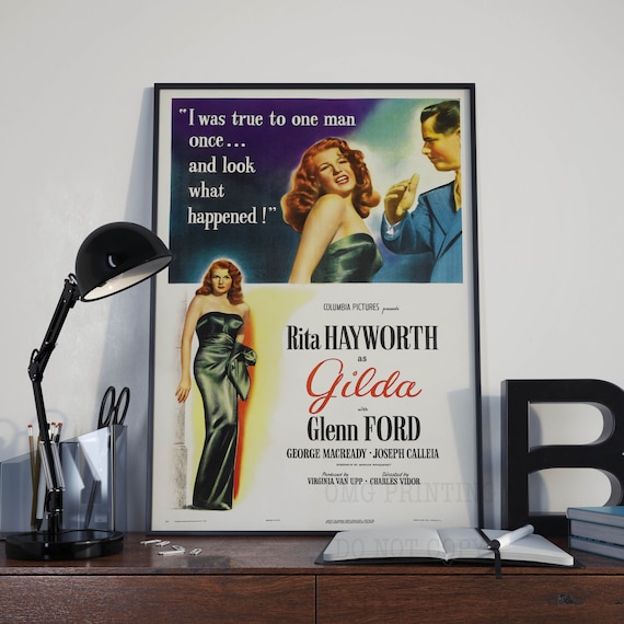 Rita Hayworth Gilda Poster