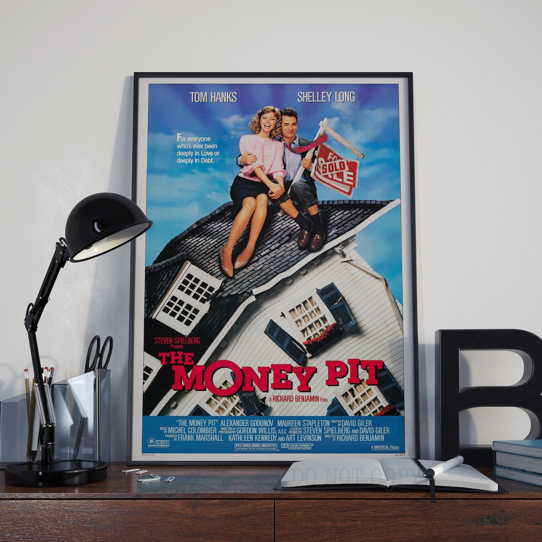 The Money Pit Poster Classic 80s Comedy Film - Spielberg Tom Hanks ...