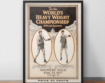 Ken Norton Vs Larry Holmes Vintage Boxing Poster Famous Boxing Match ...