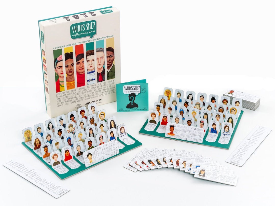 Who's She? Board Game About Amazing Women's Stories | English Deutsch ...