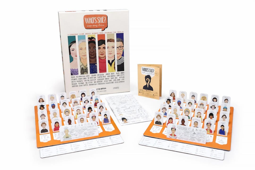 Who's She? Feminist Board Game With Inspiring Women's Stories - Etsy