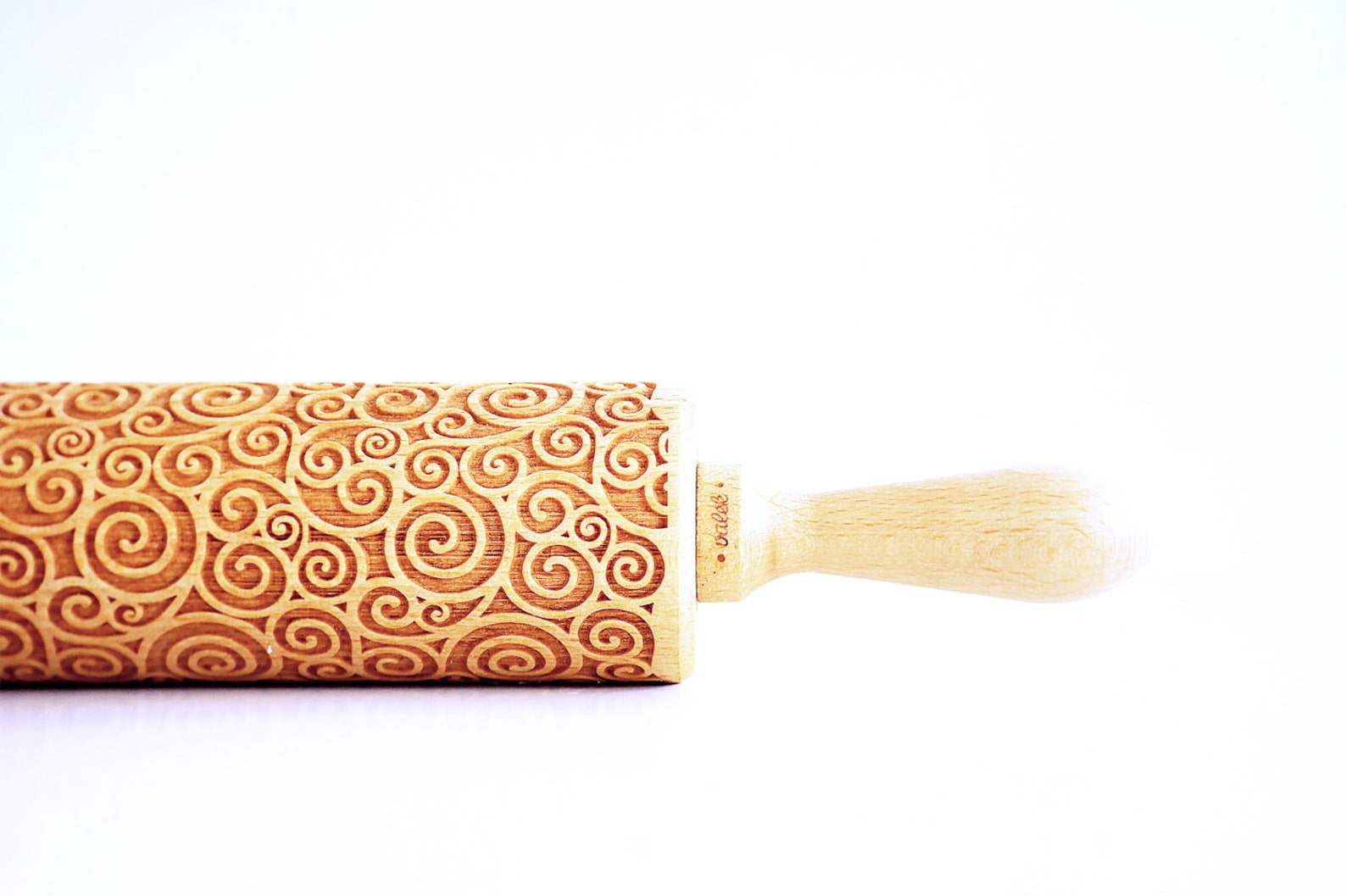 SPIRALS Embossing Rolling Pin Laser Engraved Rolling Pin. - Etsy Canada