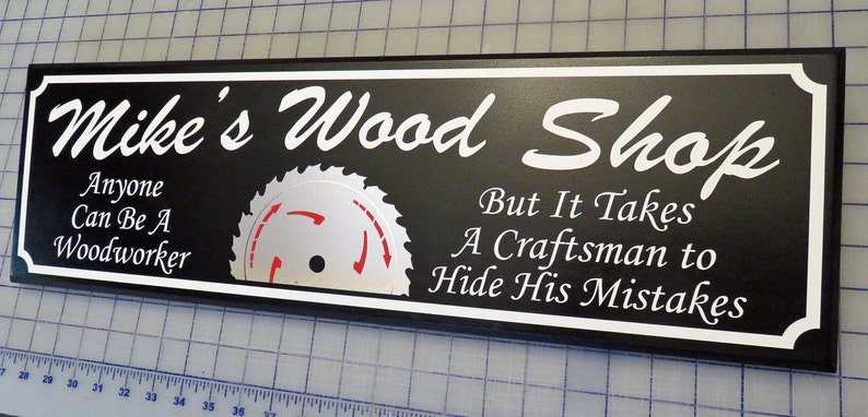 Custom Wood Shop Sign Personalized Sign High Quality Vinyl - Etsy