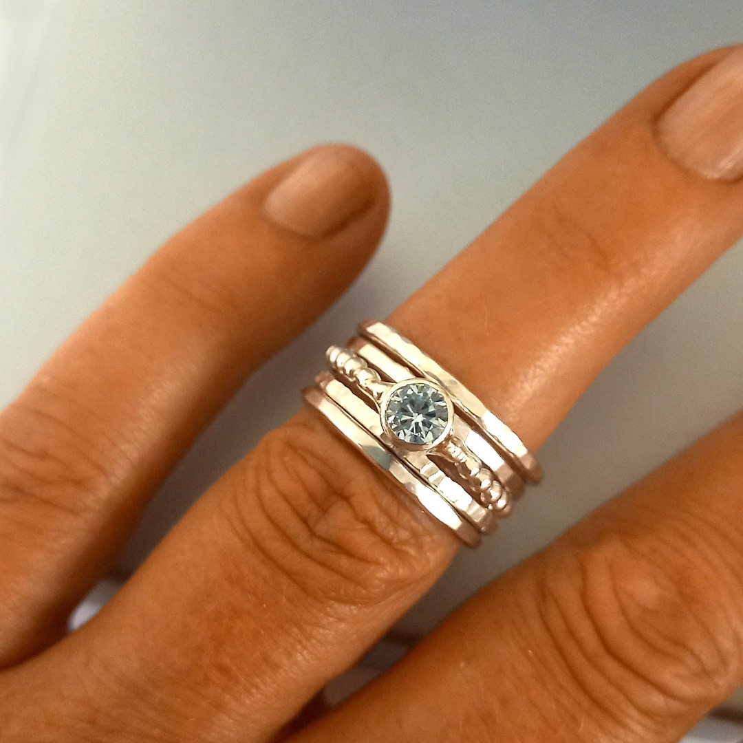 Cremation Ashes Ring Departed Pets, Memorial Keepsake Stacker Ring ...