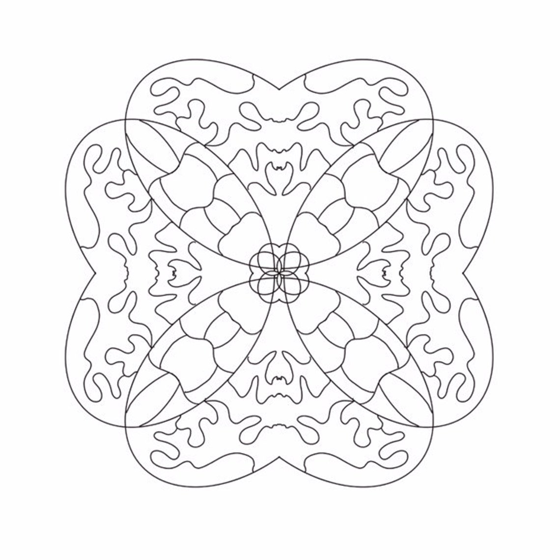 Mindful Mandala Coloring Pages - Etsy