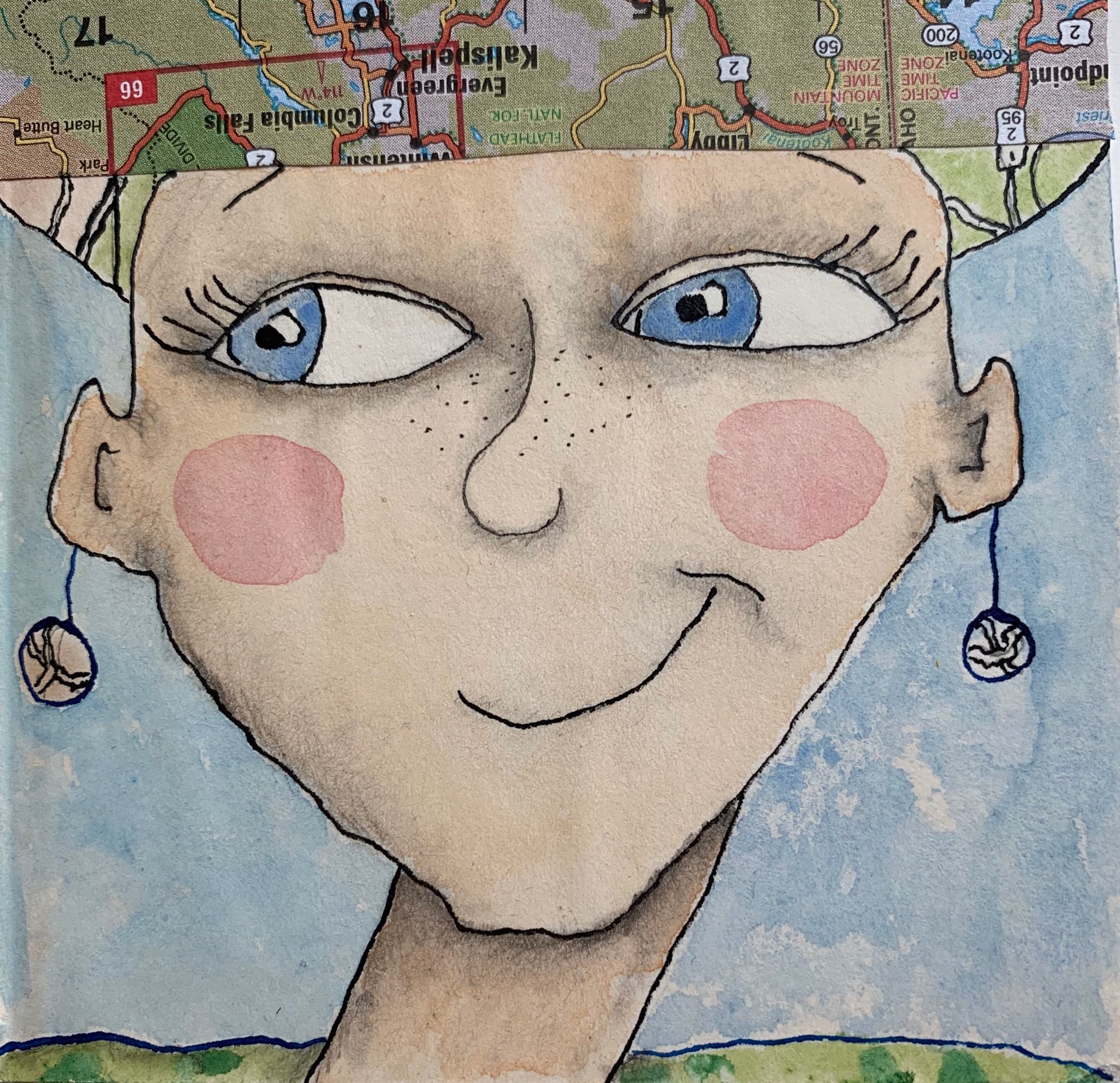 Map Girl — Mary Beth McDonald Art and Illustration